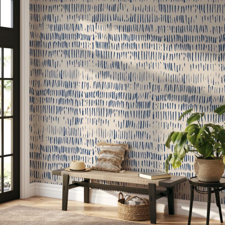 Blue distressed grunge abstract - Non Toxic Wall Paper Decor, Home ...