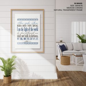 Christian artwork. I am the Light of the World. John 8:12. Bible verse ...