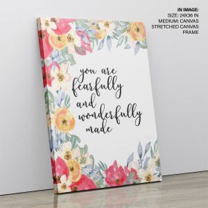 Fearfully and wonderfully made, Christian nursery wall art Wall Decor ...