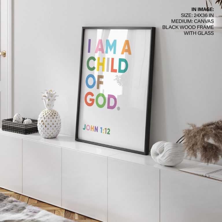 I Am A Child Of God,Bible Verse Wall Decor,Christian Scripture,Nursery ...