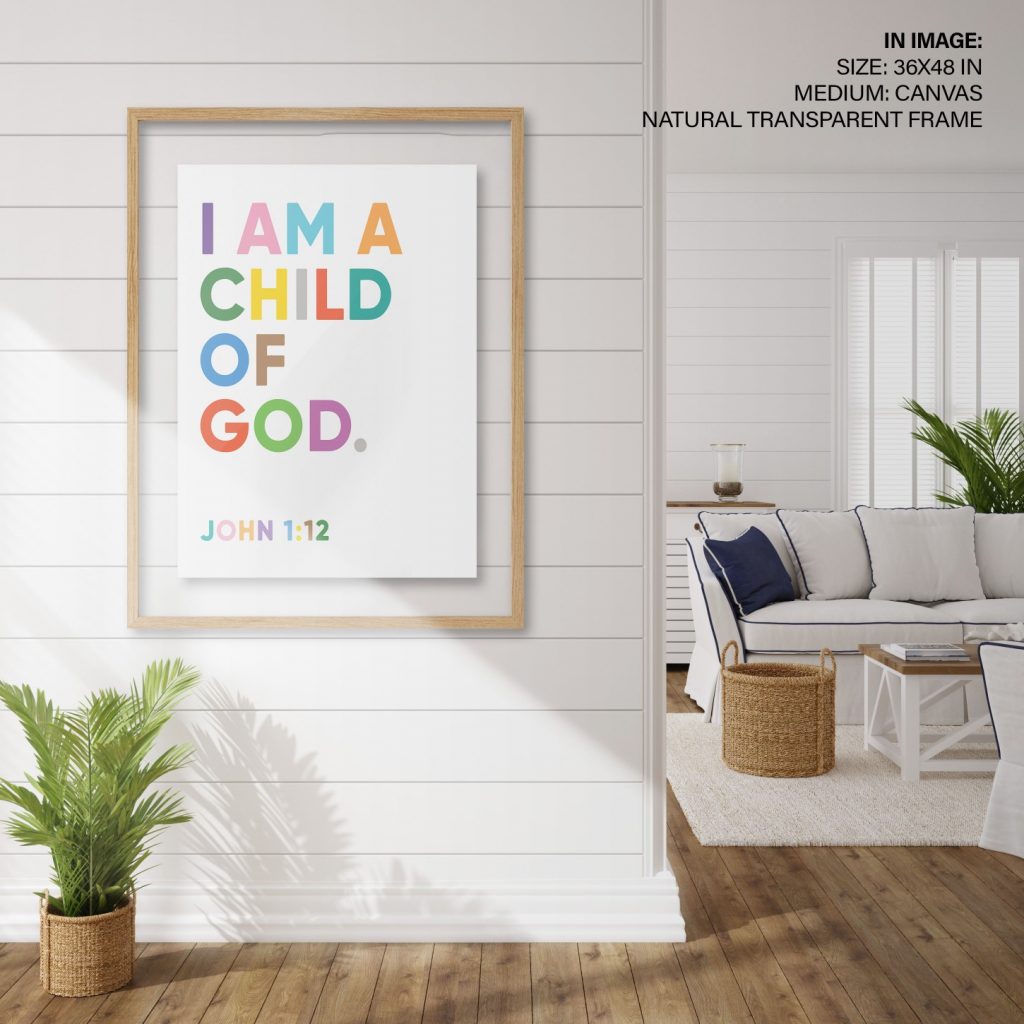 I Am A Child Of God,Bible Verse Wall Decor,Christian Scripture,Nursery ...