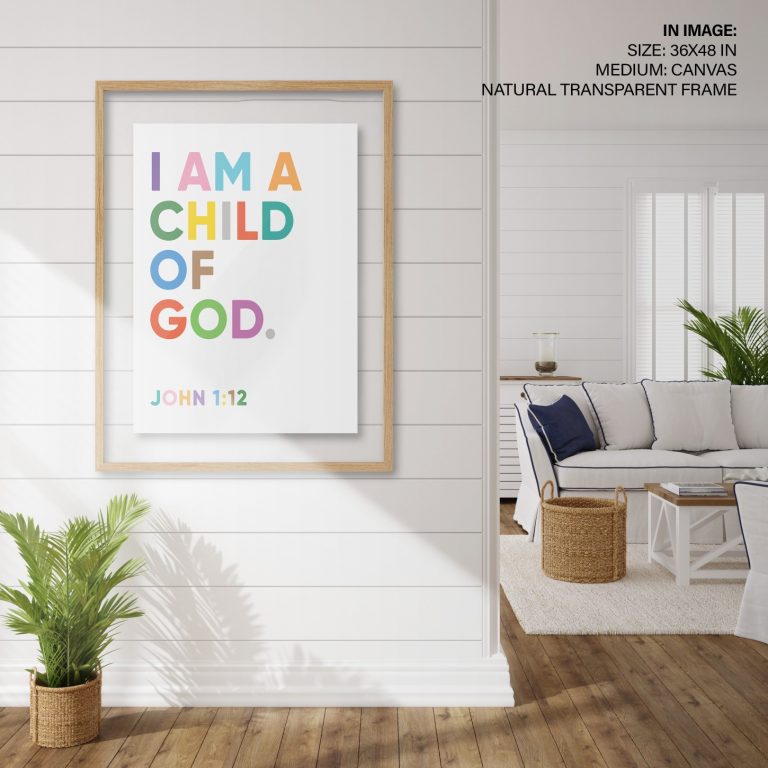 I Am A Child Of God,Bible Verse Wall Decor,Christian Scripture,Nursery ...