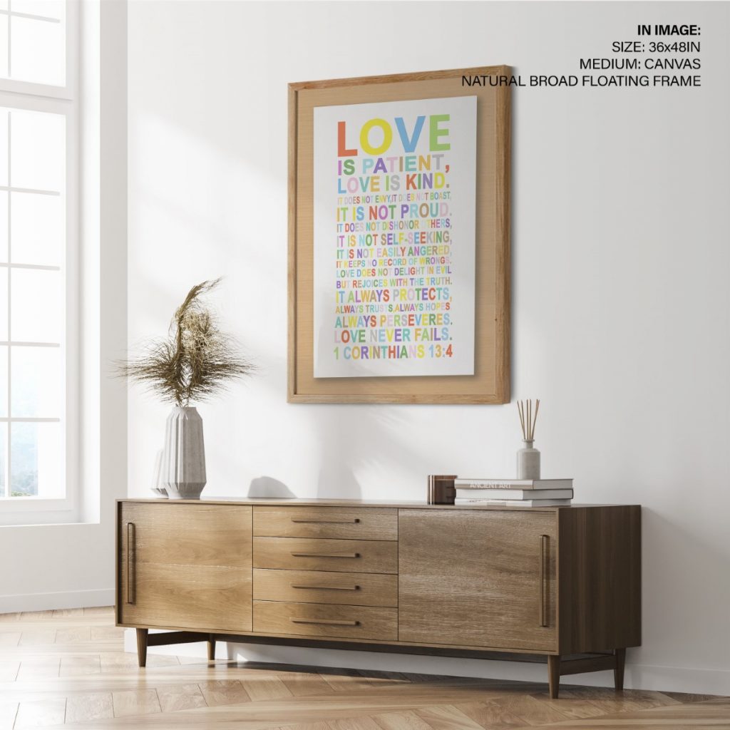 Bible Verse Wall Art,Love Is Patient,Love Is Kind,Corinthians,Scripture ...