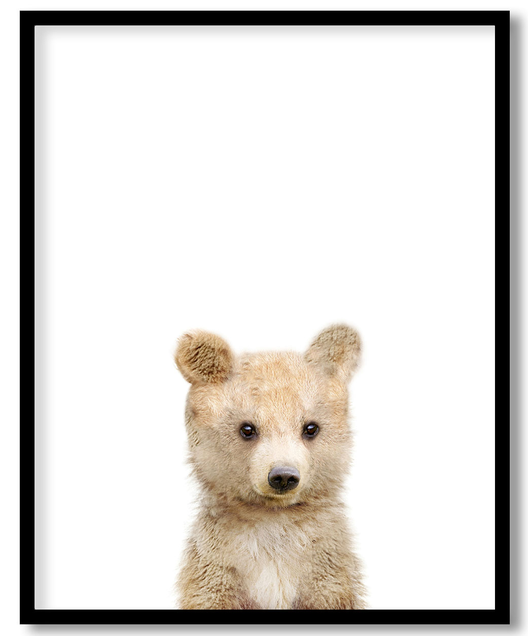 Bear cub print. Nursery animal prints, Woodland Nursery decor, Baby ...