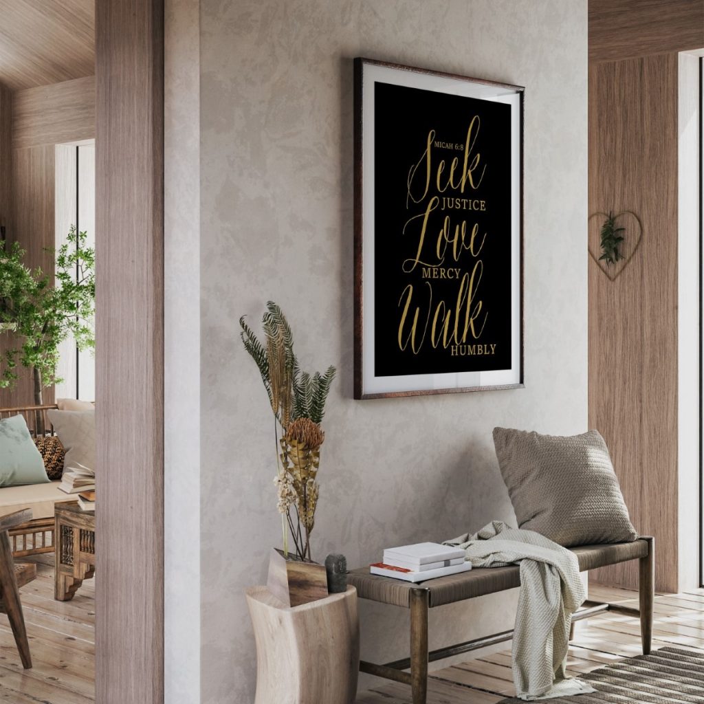 Bible Verse art print framed art Scripture Christian wall art decor ...