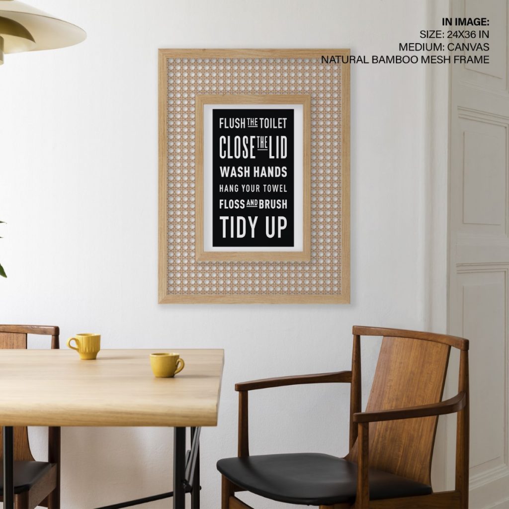 Bathroom rules sign - flush toilet sign, wash your hands sign ...