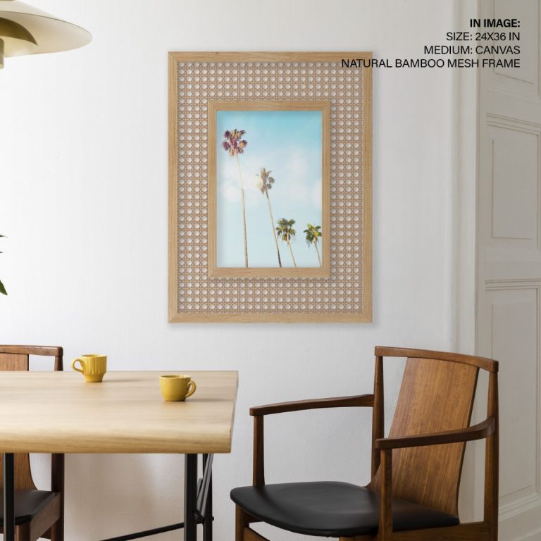 Palm Tree Print, framed art, Beach Coastal Tropical Wall Art Decor ...