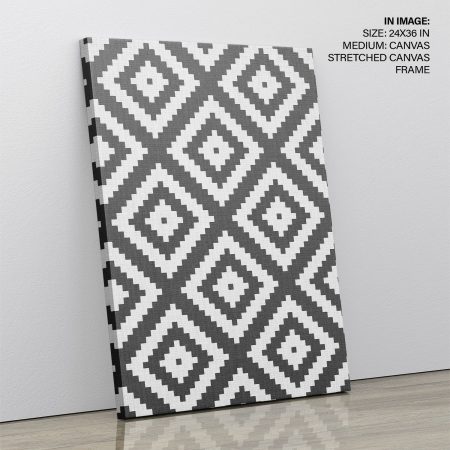 Aztec Pattern Print, Black and White Print, South Western Wall Art ...