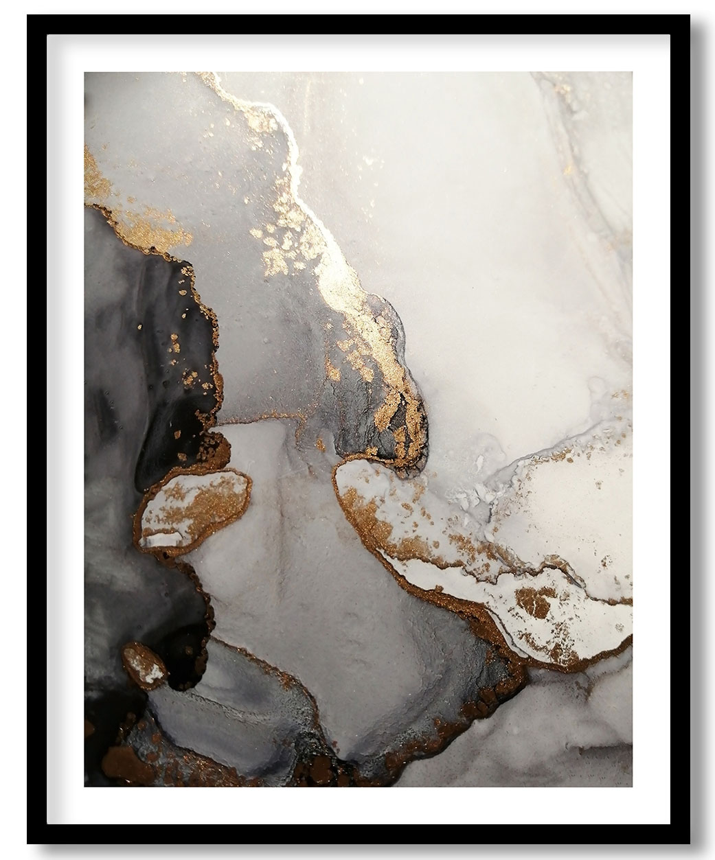 Modern colored gold textured - Wall Art Decor, Framed Painting, Home ...