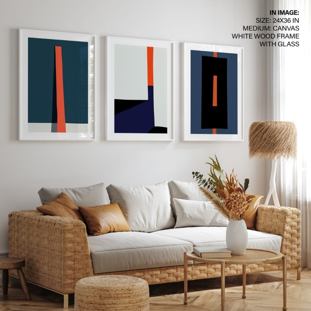 Set of 3 colorful abstract - Wall Art, Hanging Wall Decor, Home Decor ...