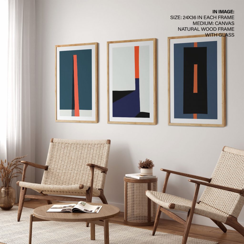 Set of 3 colorful abstract - Wall Art, Hanging Wall Decor, Home Decor ...