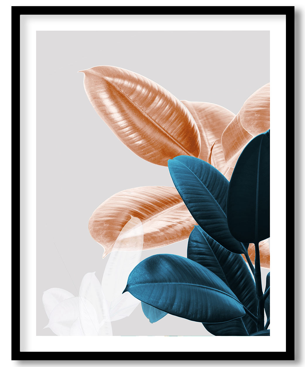 Modern abstract botanical leaves - BestOfBharat