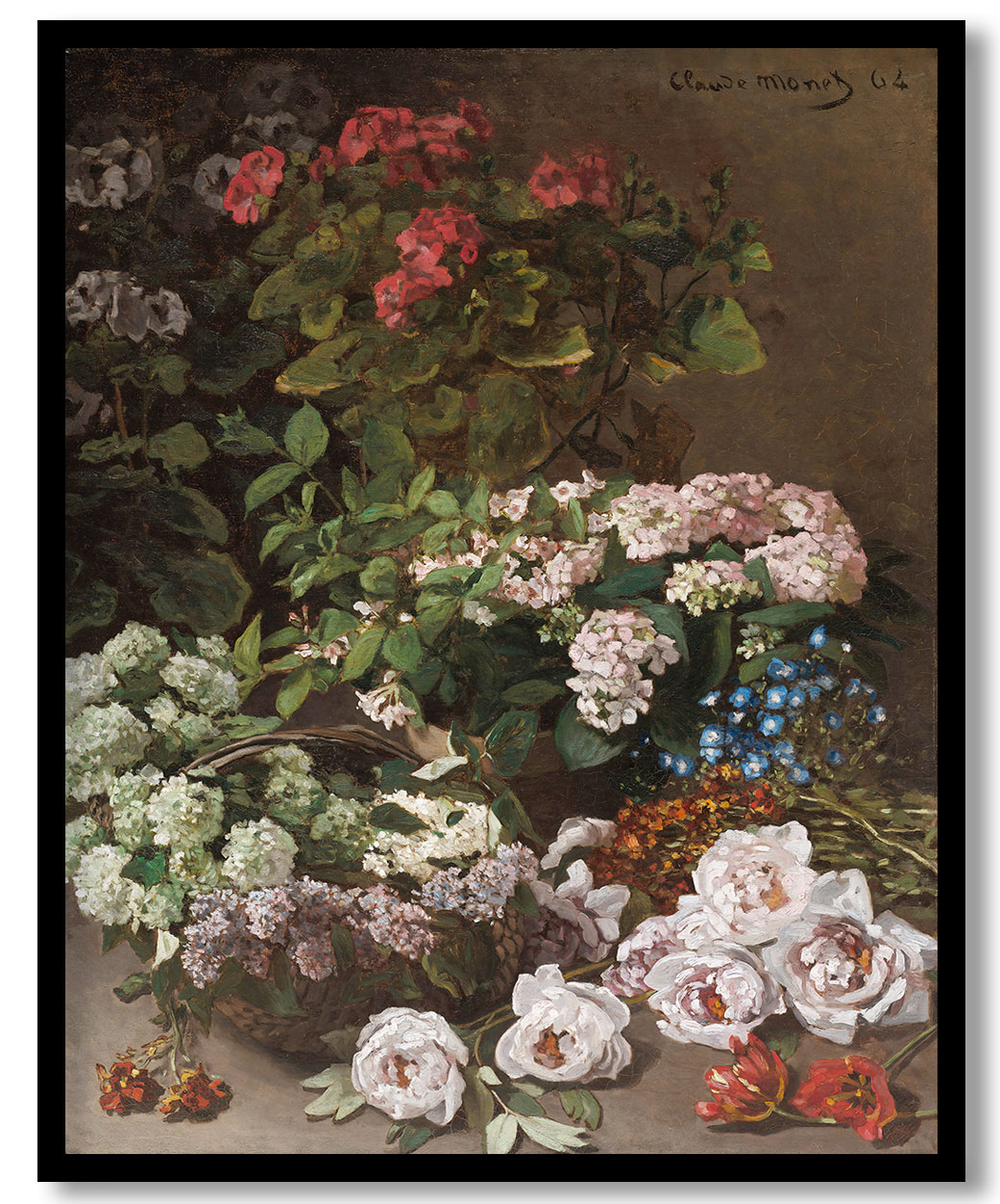 Spring flowers by Claude Monet (1864) - BestOfBharat