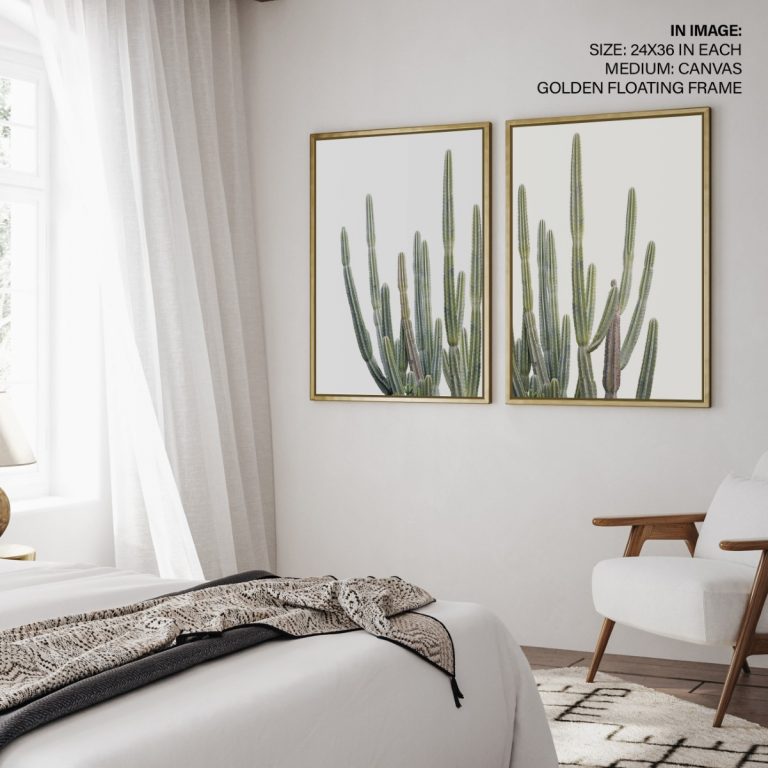 Cactus Framed Wall Art (Set of 2), Botanical Art, Nature Art, Modern ...