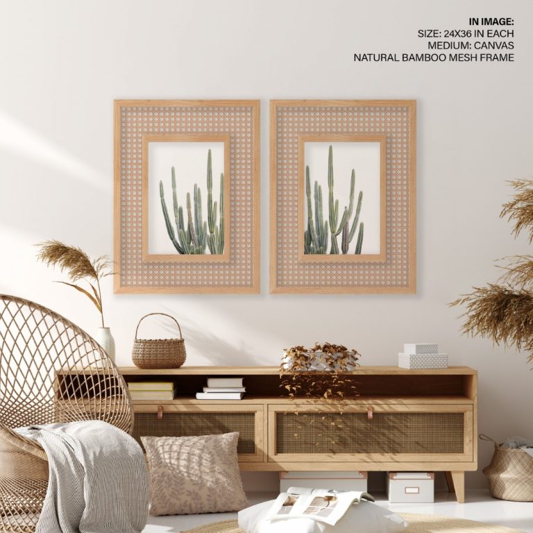 Cactus Framed Wall Art (Set of 2), Botanical Art, Nature Art, Modern ...