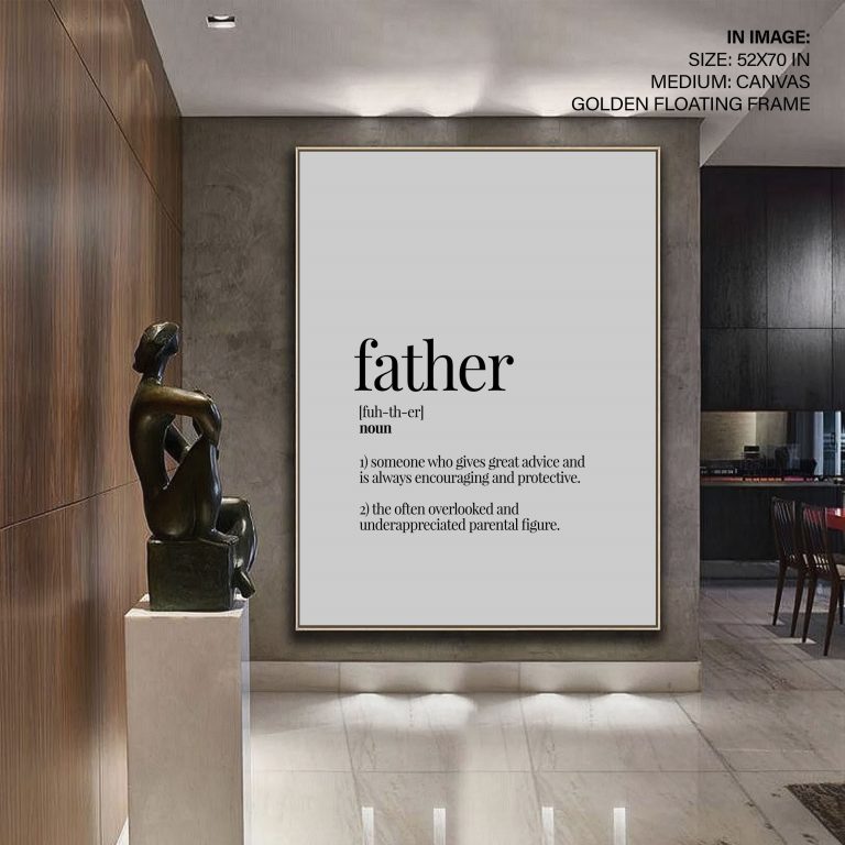 Father - Funny Dictionary Definition - Family series - Wall Decor ...