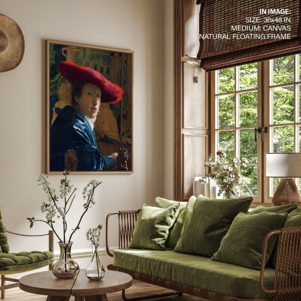 Johannes Vermeer self portrait by Johannes vermeer - Wall Art, Hanging ...