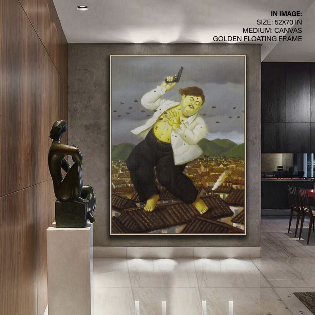 Death of pablo escobar by Fernando Botero (1999) - Wall Art, Hanging ...