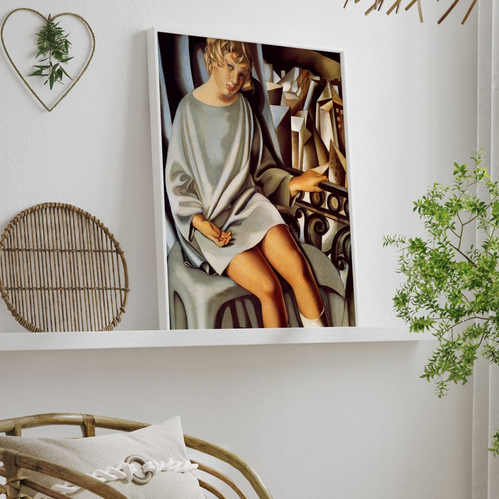 Kizette on the balcony by Tamara de Lempicka (1927) - Wall Art, Hanging ...
