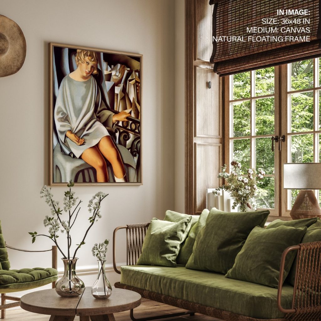 Kizette on the balcony by Tamara de Lempicka (1927) - Wall Art, Hanging ...