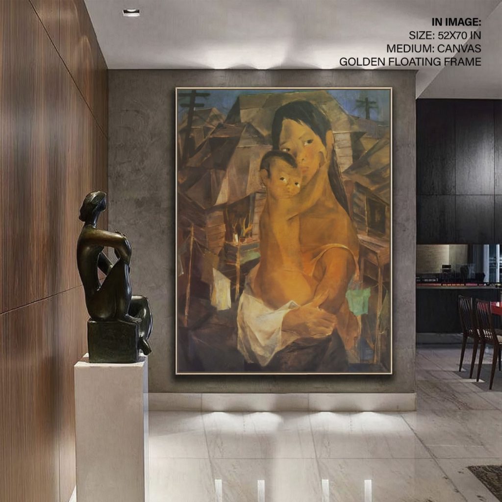 Madonna of the slums by Vicente Manansala (1950) - Wall Art, Hanging ...