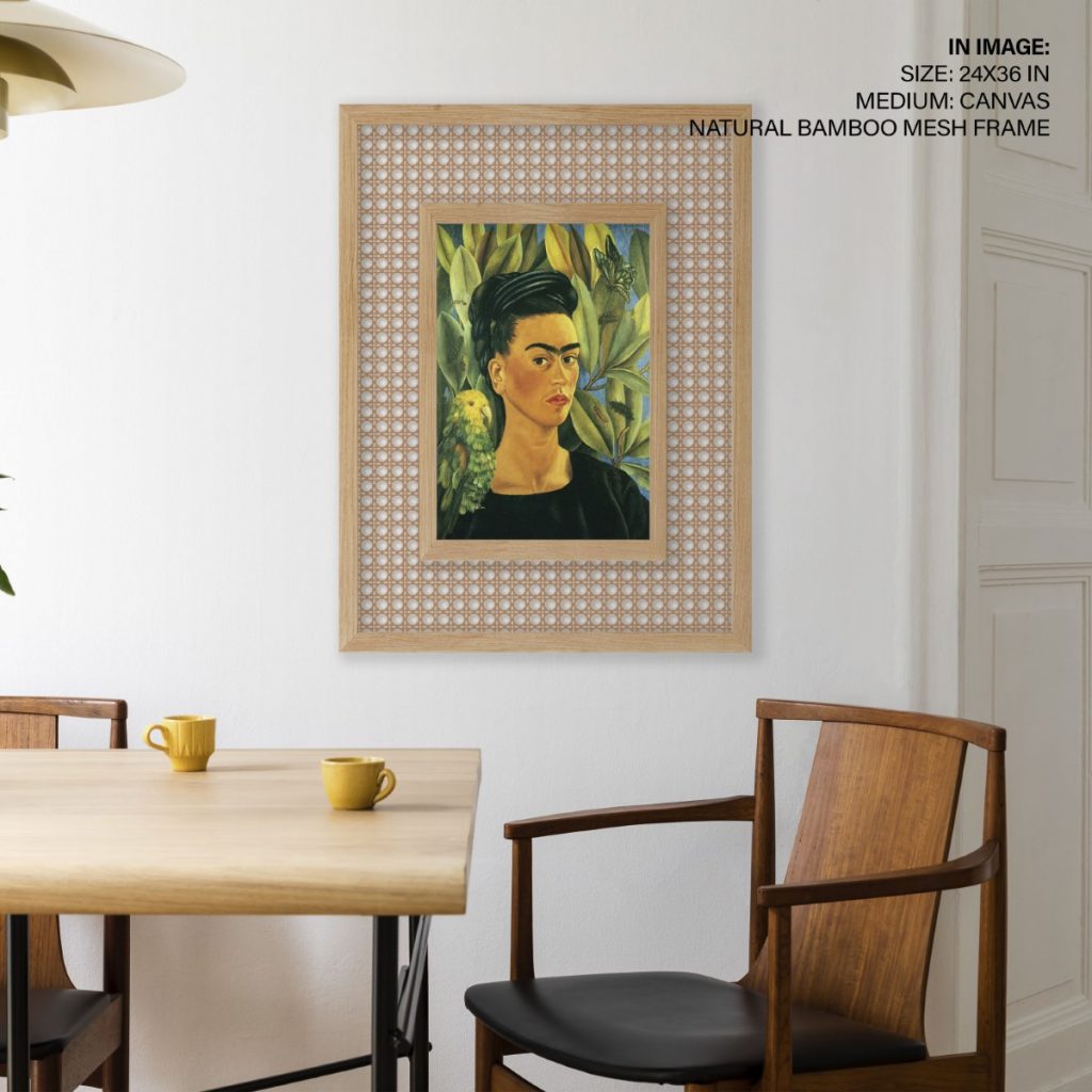 Self portrait with bonito by Frida Kahlo (1941) - Wall Art, Hanging ...
