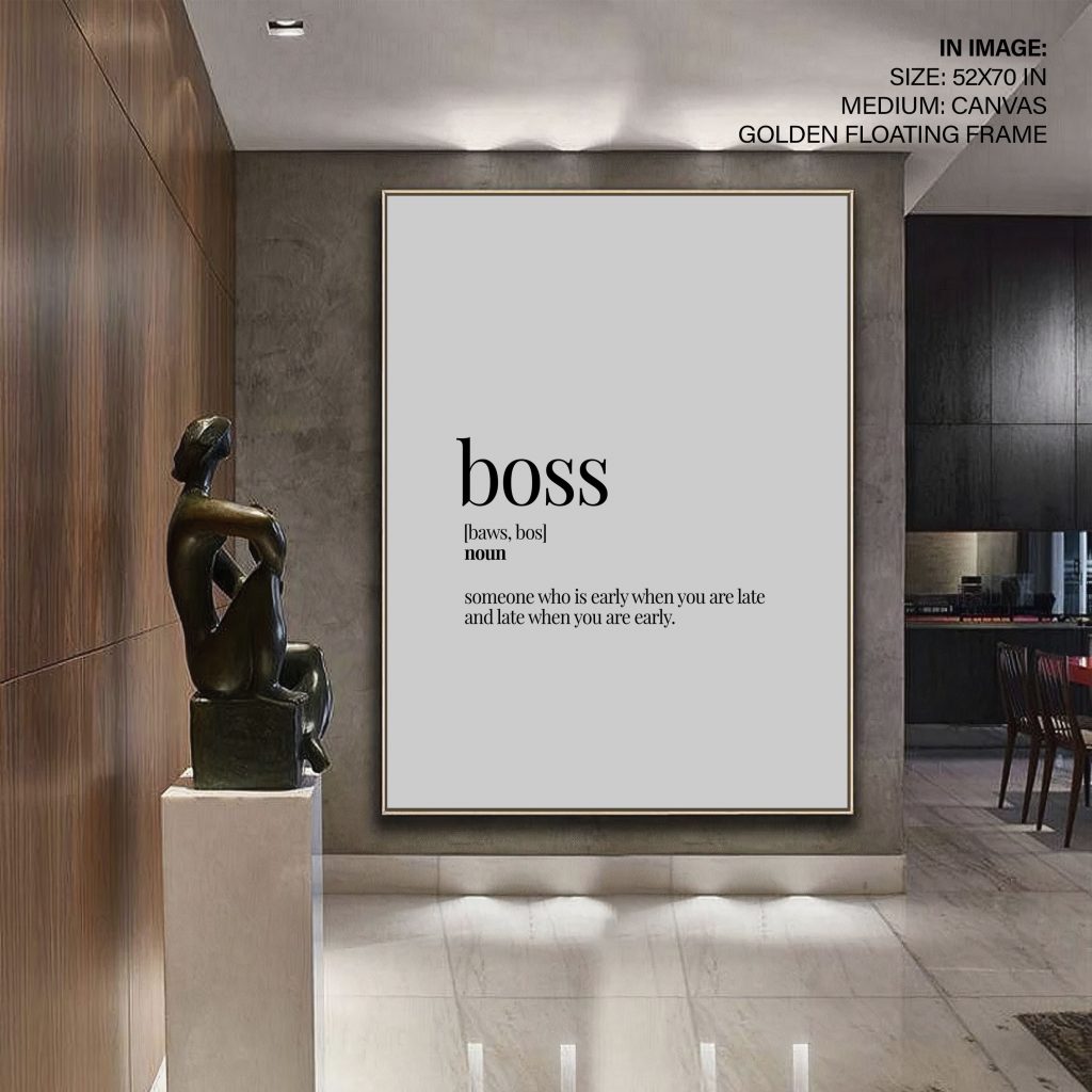 Boss - Funny Dictionary Definition - Office series - Wall Decor, Framed ...
