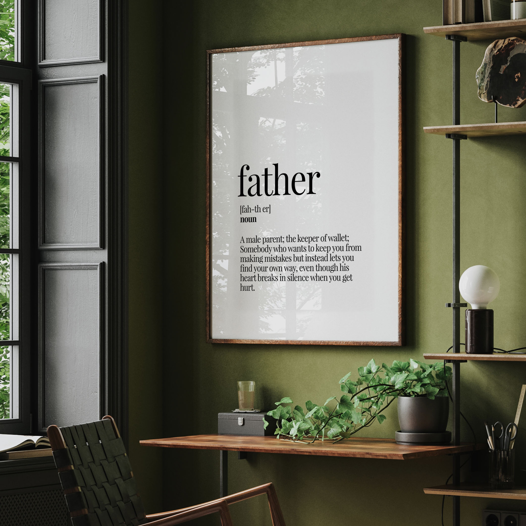 Framed Art | Father - Funny Dictionary Definition - Family series ...