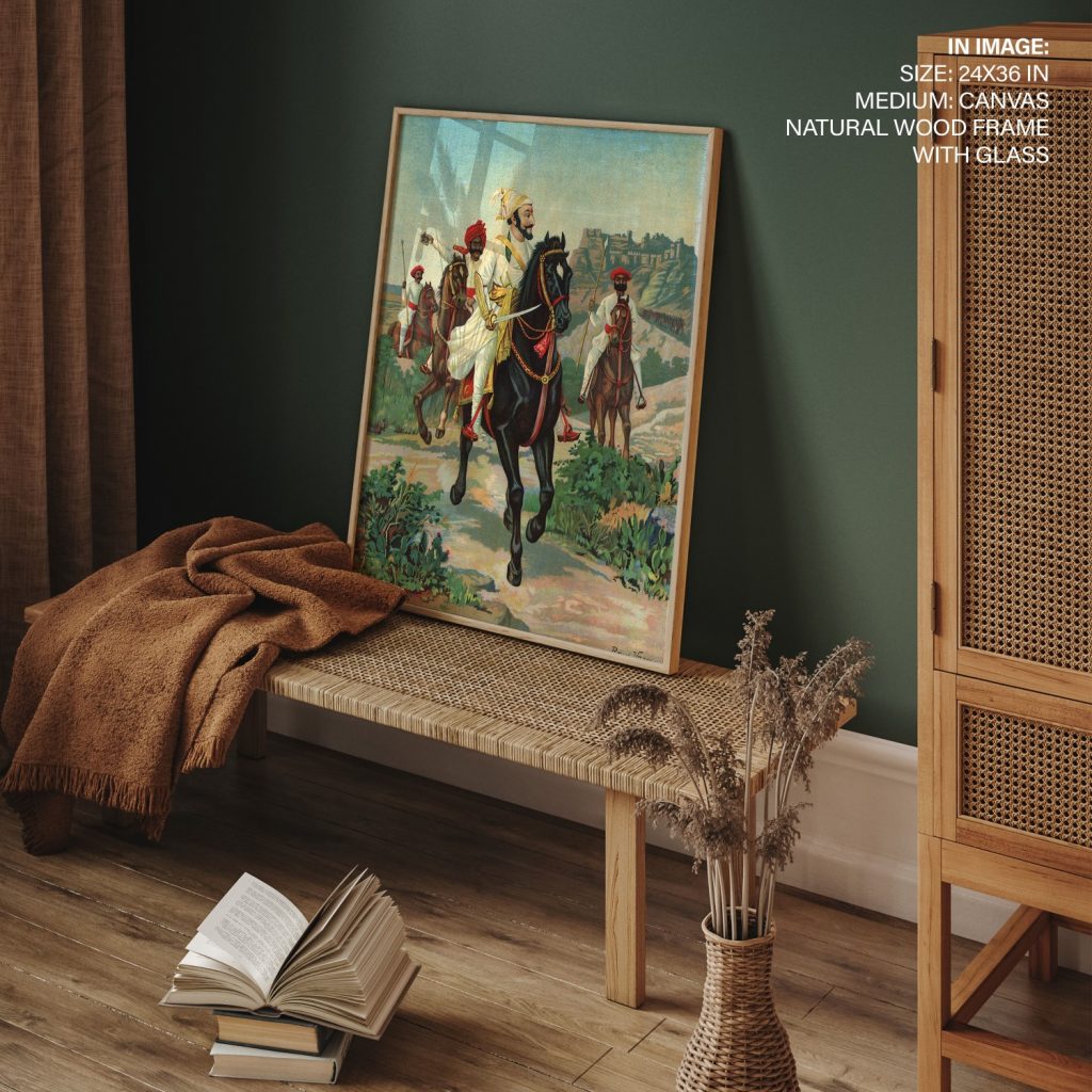 Shivaji by Raja Ravi Varma (1930) - BestOfBharat