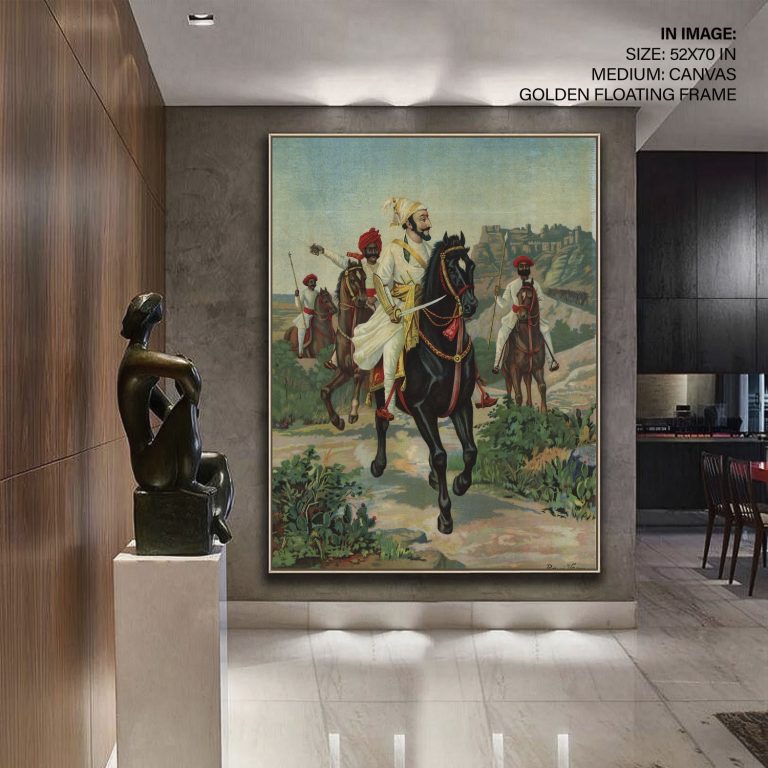 Shivaji by Raja Ravi Varma (1930) - BestOfBharat