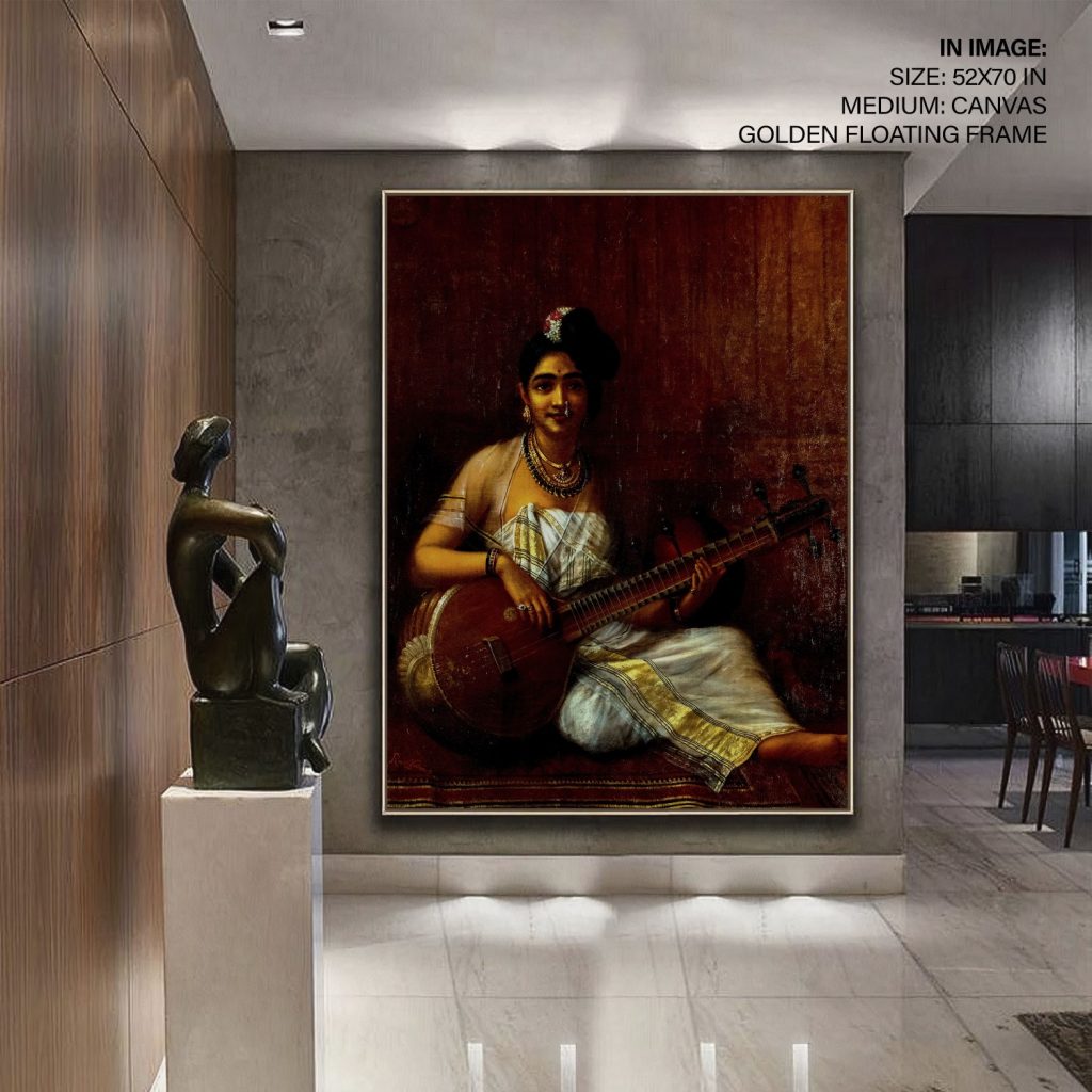 Veena player by Raja Ravi Varma - BestOfBharat