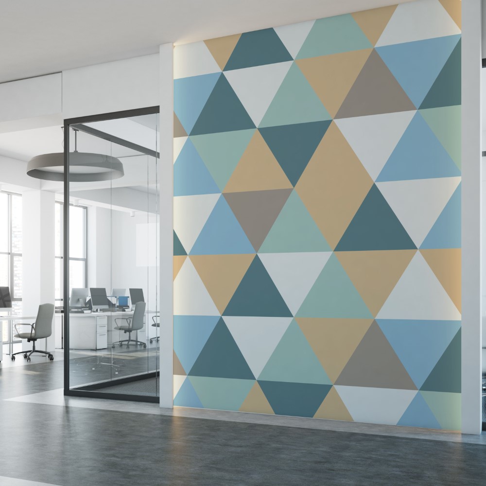 Abstract triangular - Non Toxic Wall Paper Decor, Home & Office Decor ...