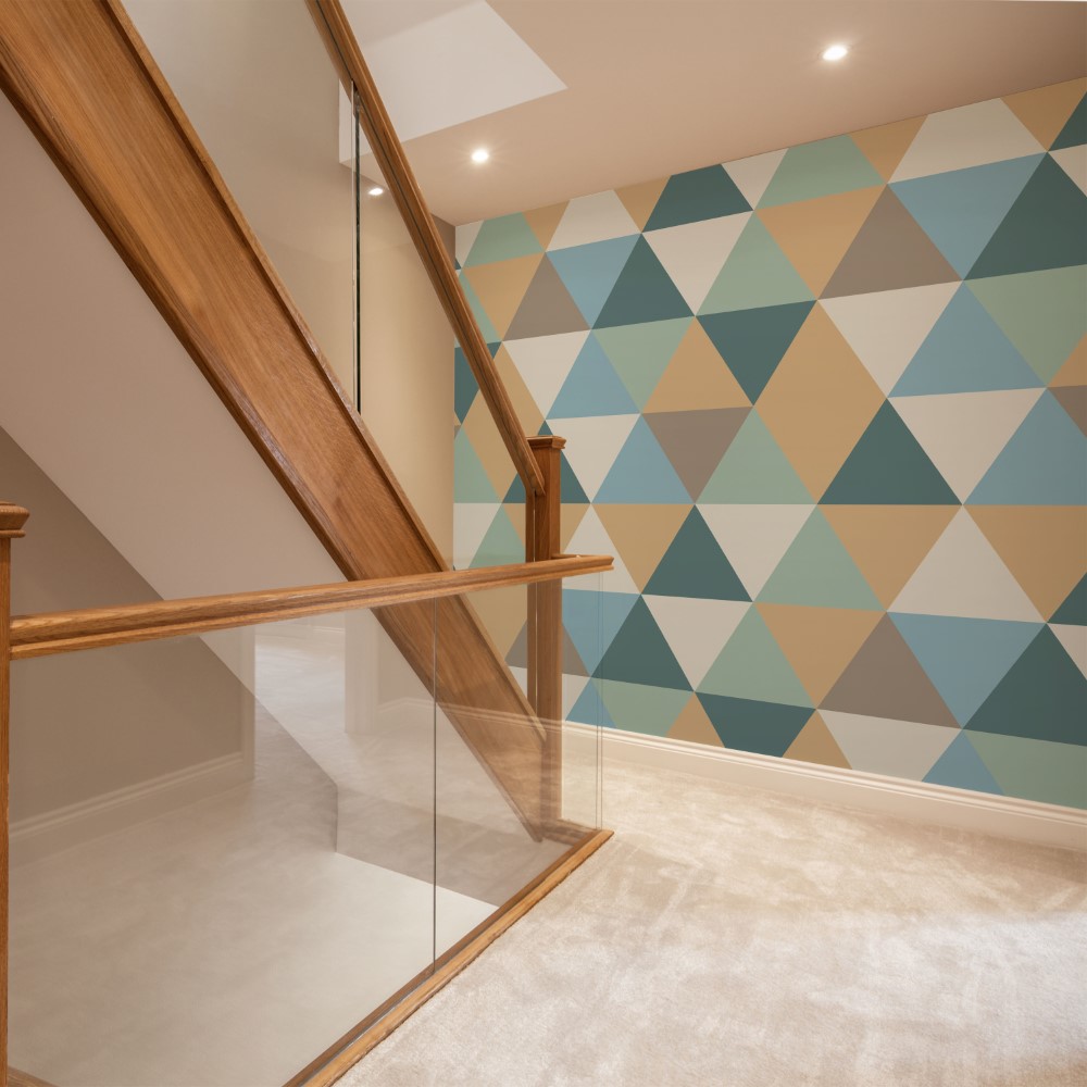 Abstract triangular - Non Toxic Wall Paper Decor, Home & Office Decor ...