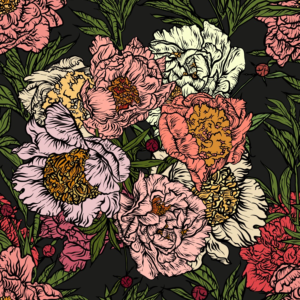 Abstract hydrangeas - Wall Murals, Wall Paper Decor, Home Decor ...