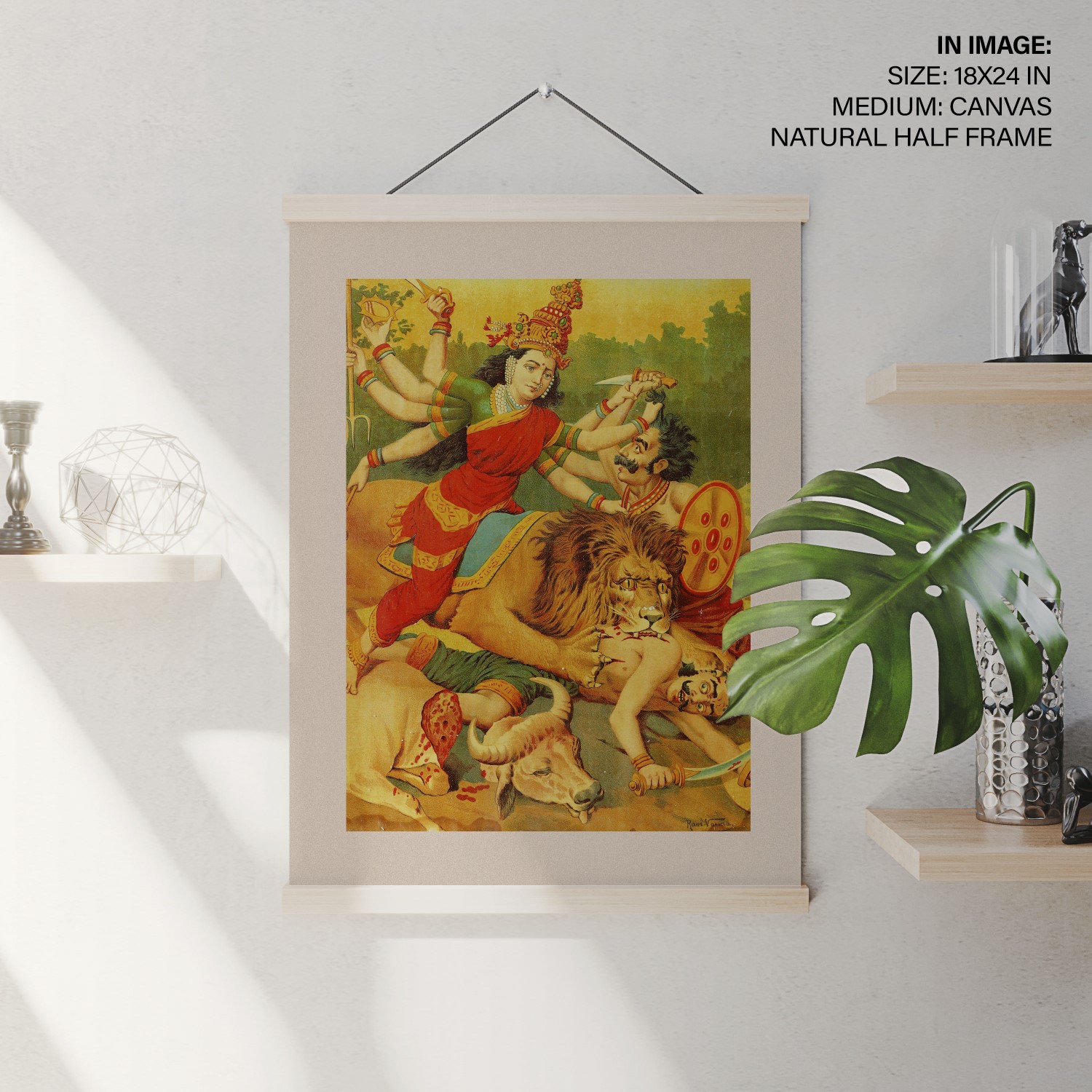 Ashtabhuja Devi by Raja Ravi Varma (1900) - BestOfBharat