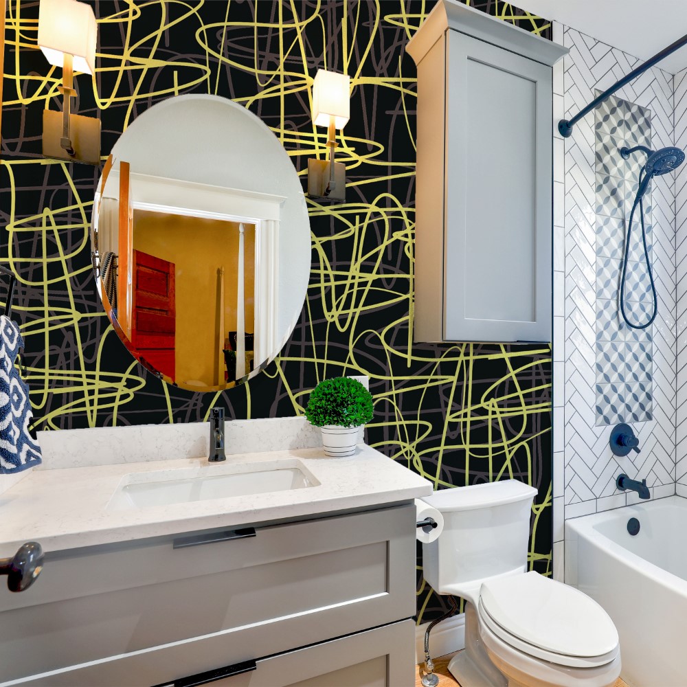 Grid pattern - Wall Murals, Wall Paper Decor, Home Decor - BestOfBharat