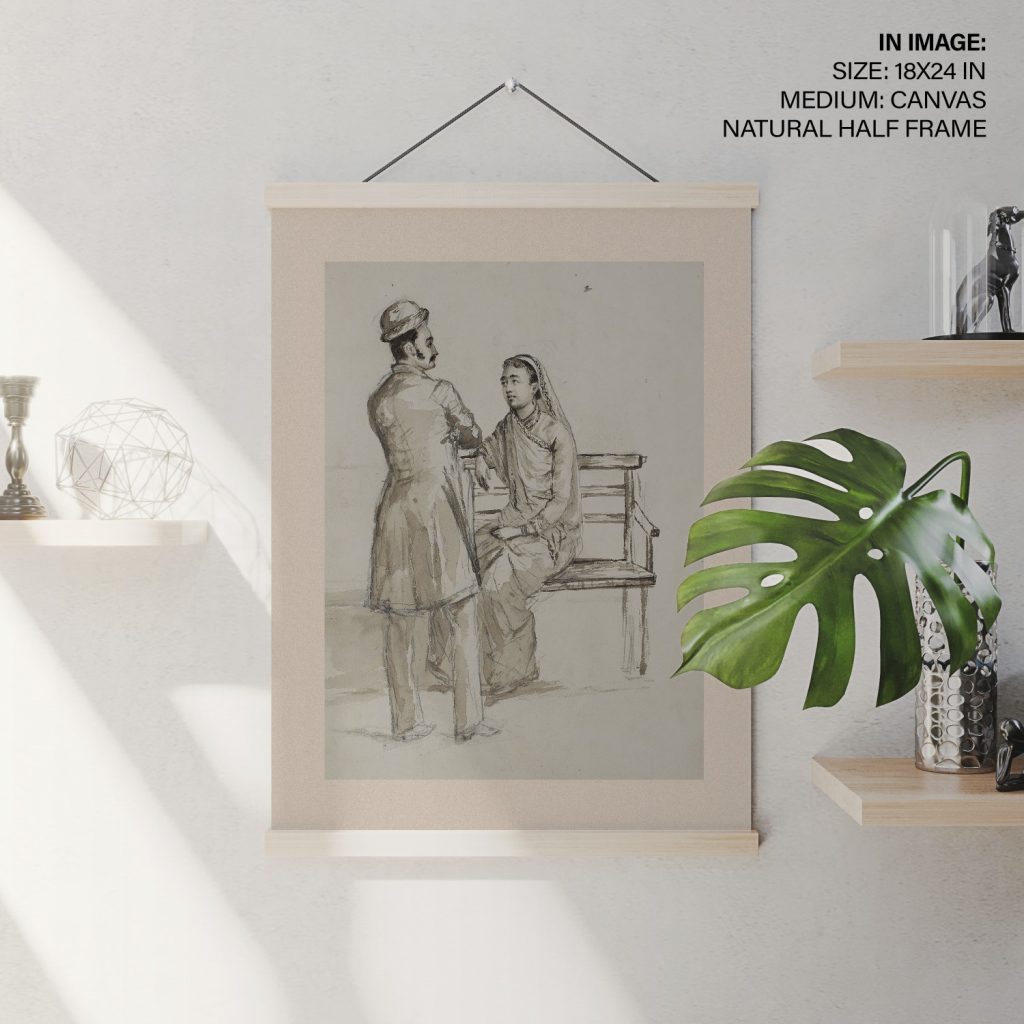 A parsi couple by Raja Ravi Varma - Wall Art - 10+ Sizes, 50+ Frames ...