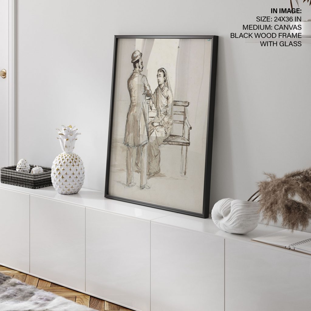 A parsi couple by Raja Ravi Varma - Wall Art - 10+ Sizes, 50+ Frames ...