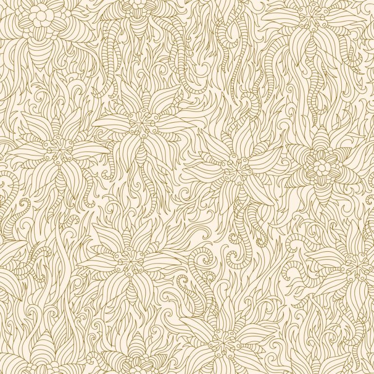 Stencil golden flowers - Wall Murals, Wall Paper Decor, Home Decor ...
