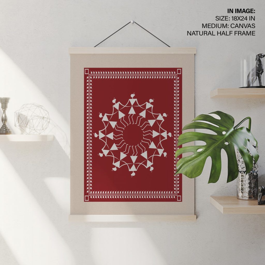 Dancing mandala warli painting - Wall Art, Hanging Wall Decor, Home ...