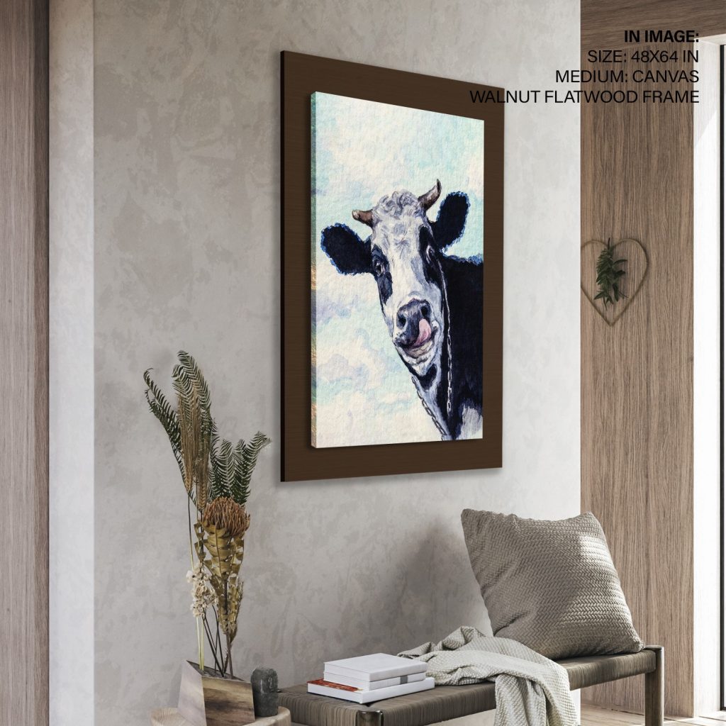 Psychotic cow - Wall Art, Hanging Wall Decor, Home Decor - BestOfBharat