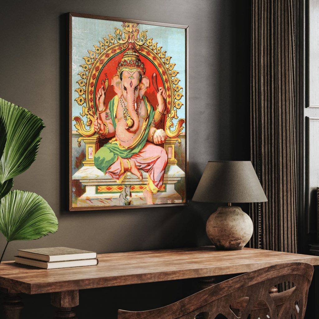 Ganapathi by Raja Ravi Varma (1920) - BestOfBharat