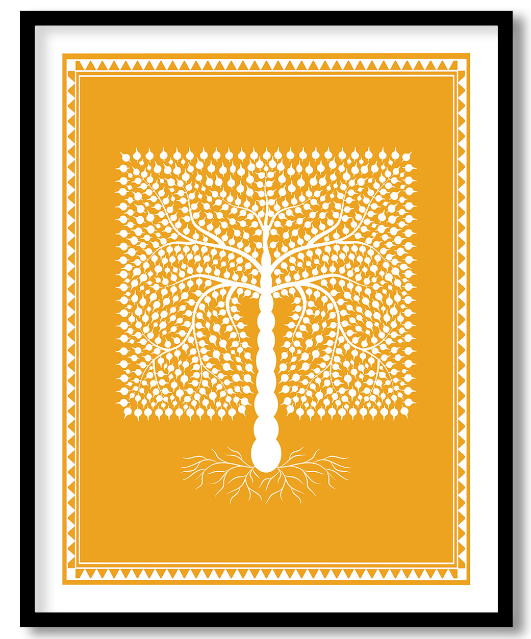 Warli painting of beautiful tree - Wall Art, Hanging Wall Decor, Home ...