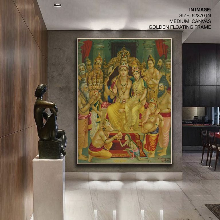 Prasanna shankar by Raja Ravi Varma (1932) - BestOfBharat