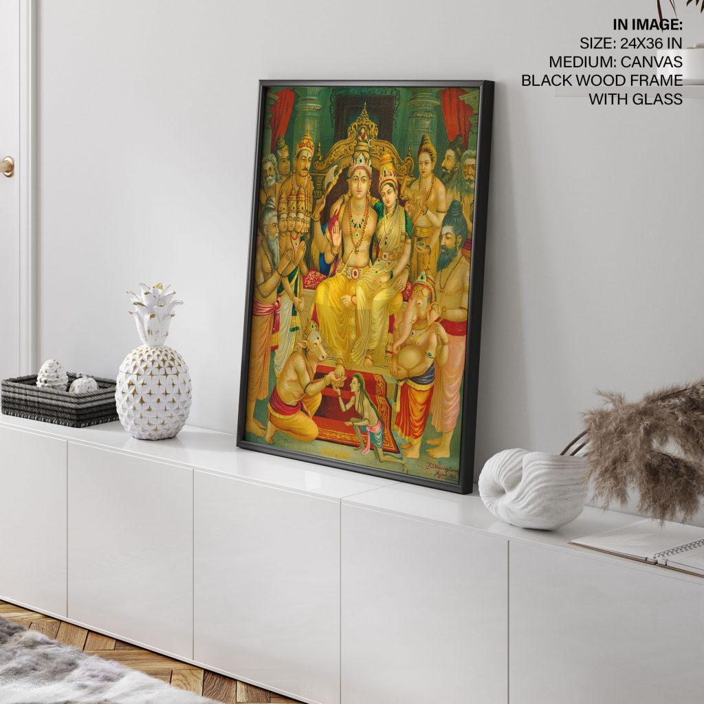 Prasanna shankar by Raja Ravi Varma (1932) - BestOfBharat