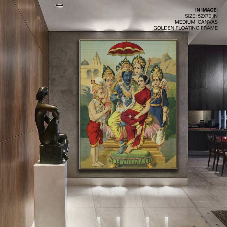 Ram panchayatan by Raja Ravi Varma (1910) - BestOfBharat