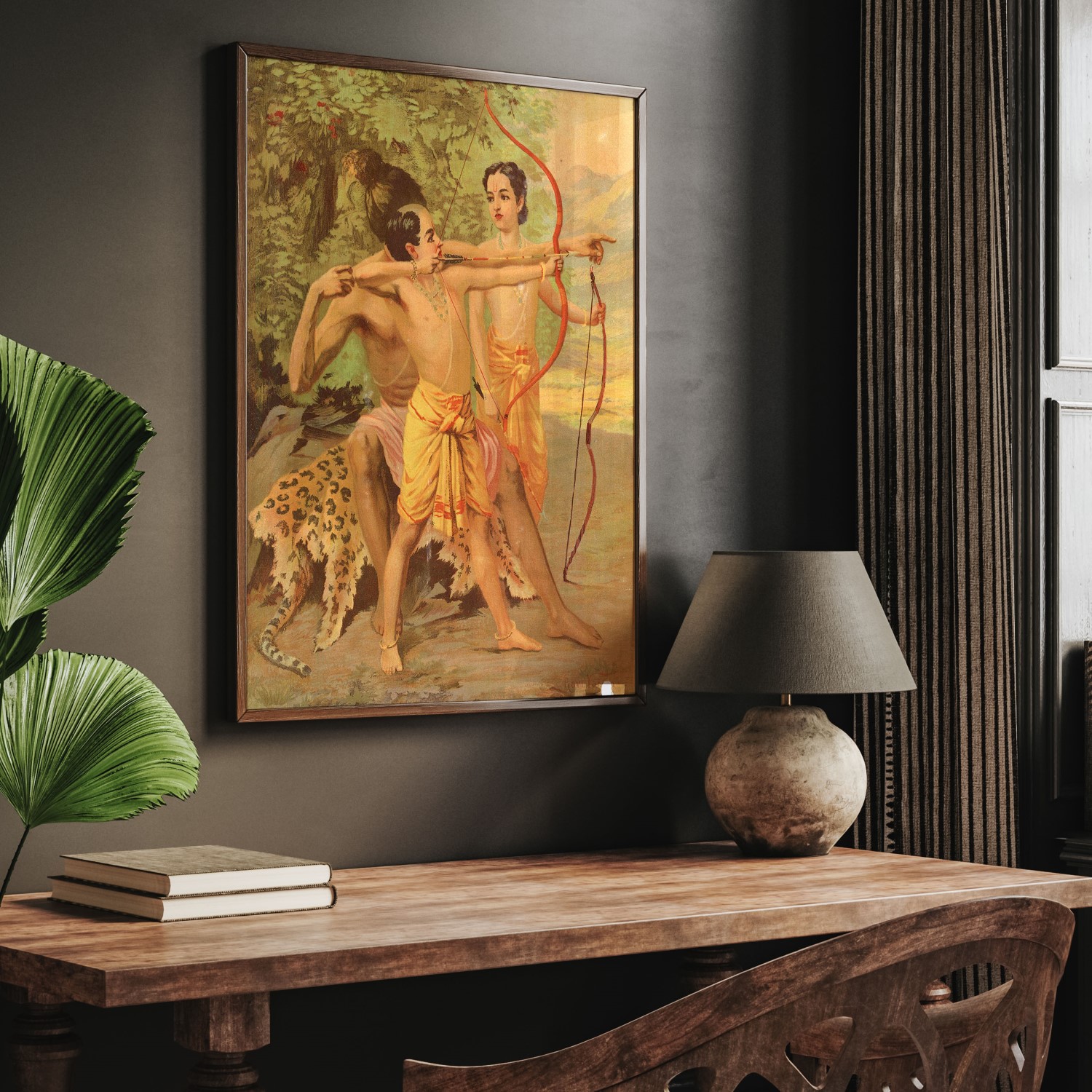 Rama's archery training by Raja Ravi Varma (1898) - BestOfBharat