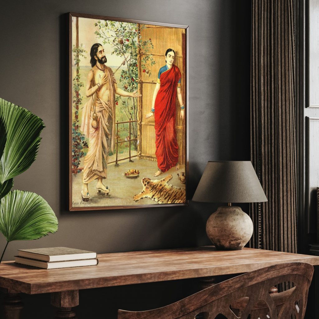 Ravan and sita by Raja Ravi Varma (1910) - BestOfBharat