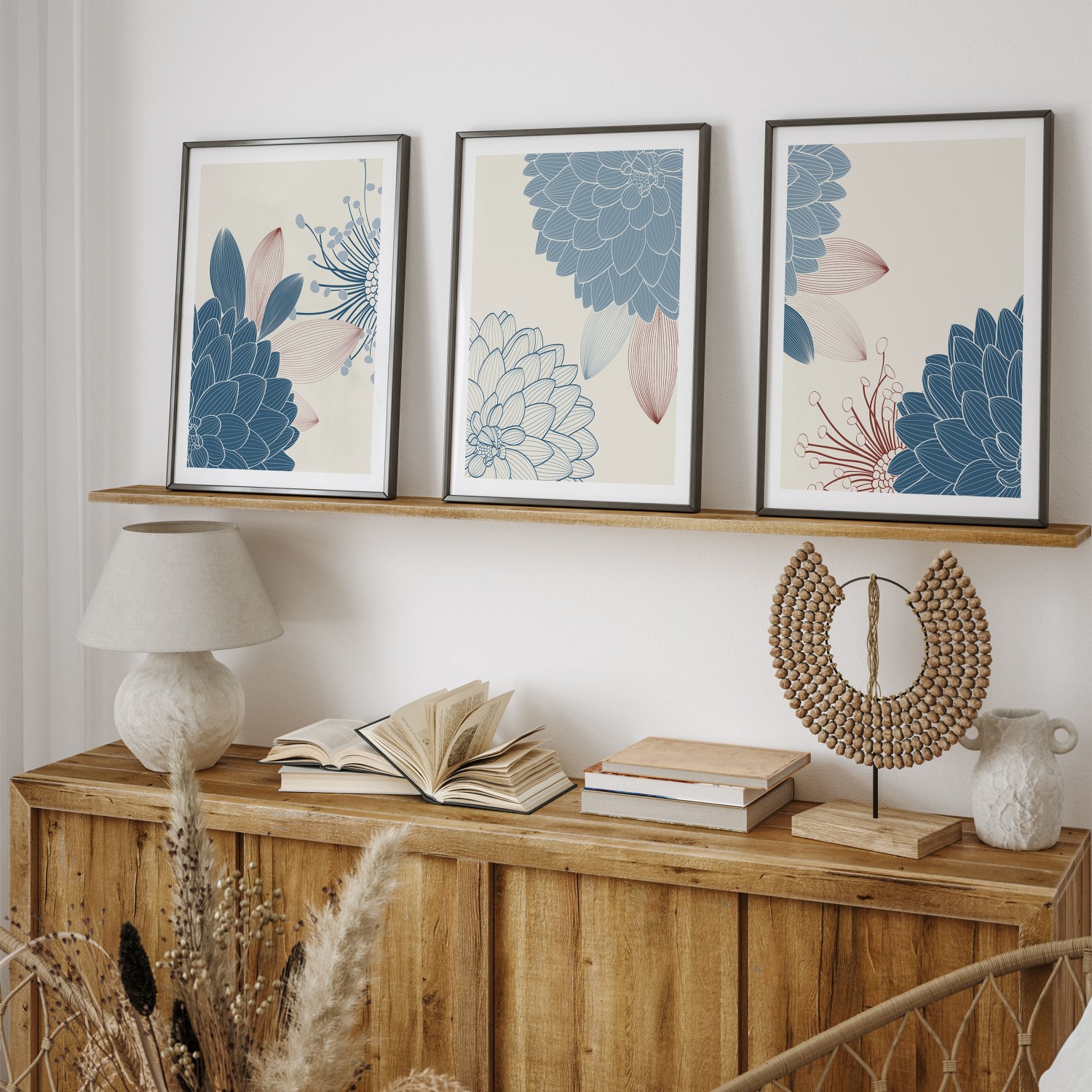 Set of 3 lucent flowers - BestOfBharat