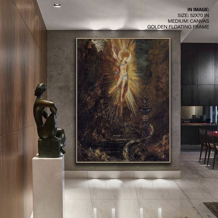 Apollo Vanquishing the Serpent Python by Gustave Moreau (1885) - Wall ...